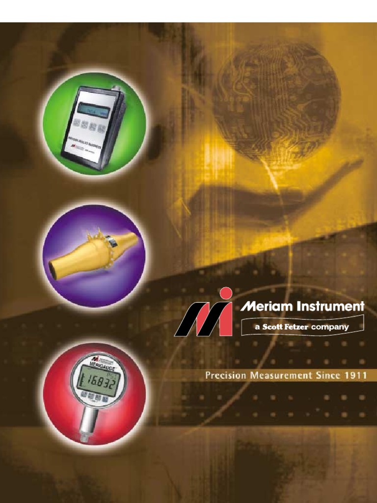 Instruments (Meriam) | PDF | Pressure Measurement | Calibration