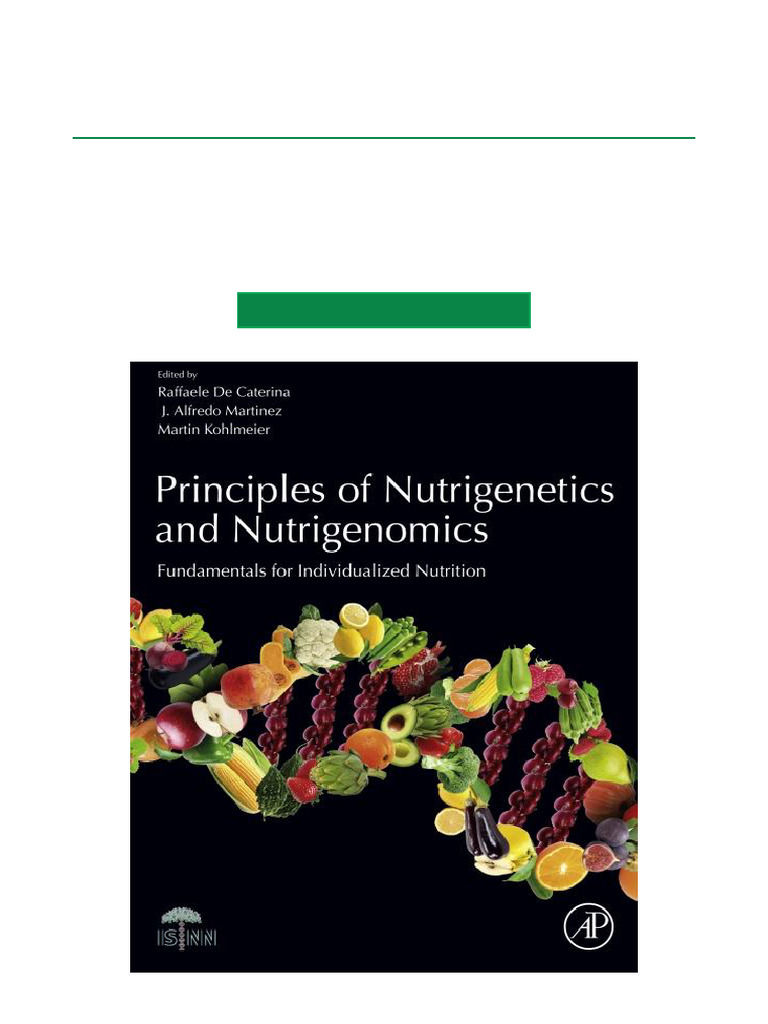 Nutrigenetics and Nutrigenomics Essentials | PDF | Allele | Operon