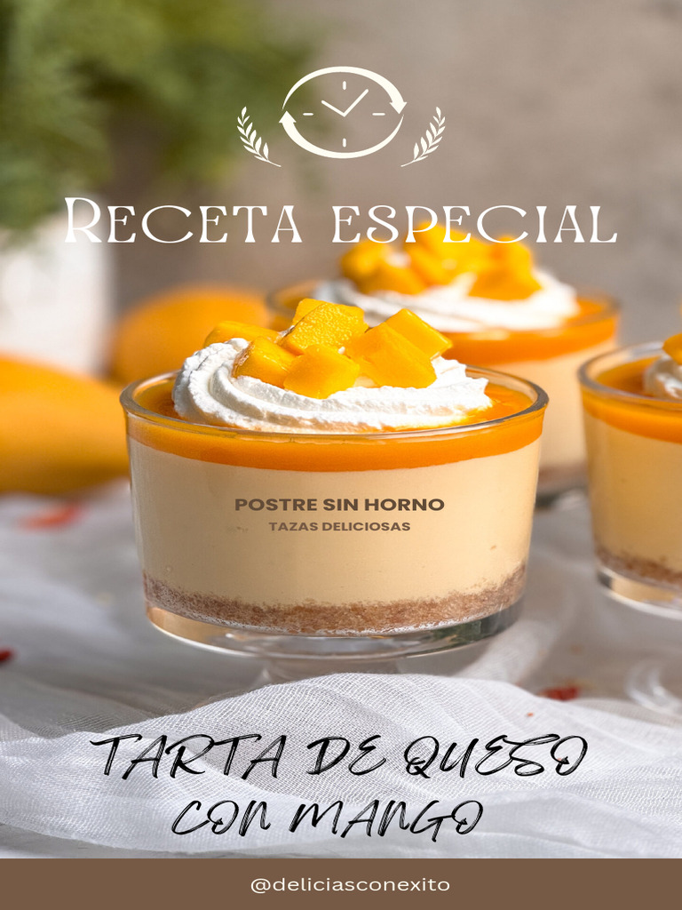 01 - Receta Especial - Tarta de Queso Con Mango | PDF