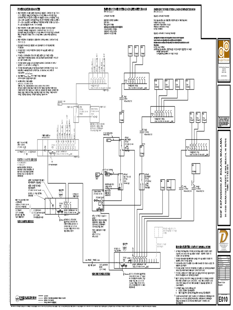 E010 Power 1-Line Diagram | PDF