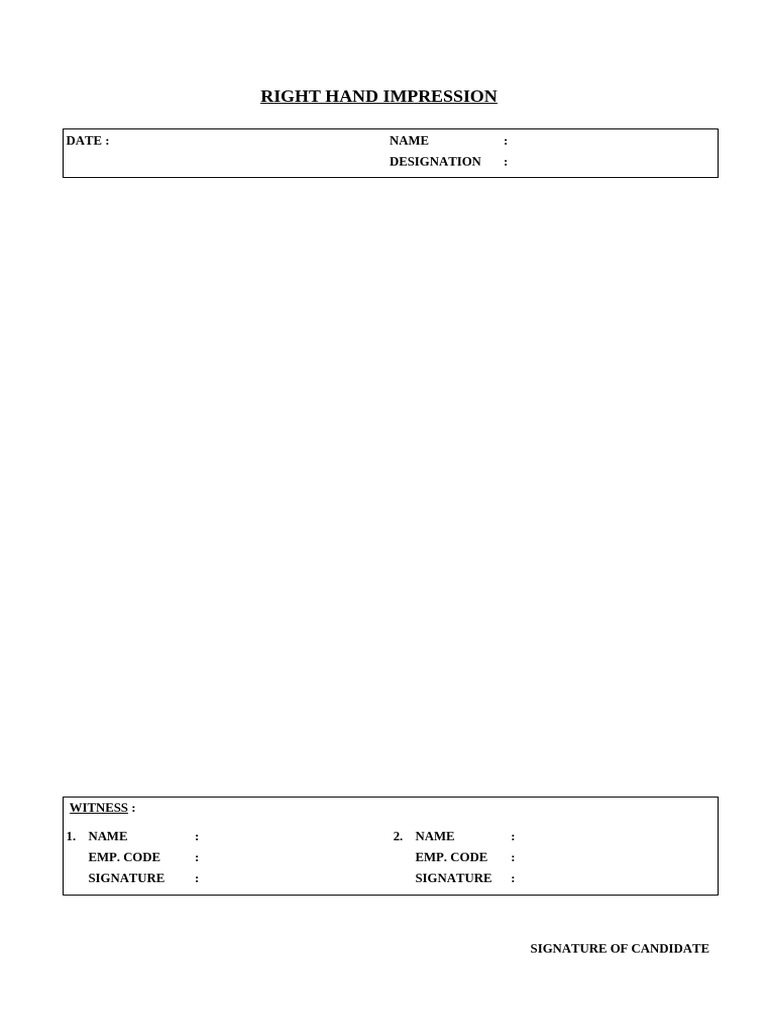 Hand Impressions | PDF