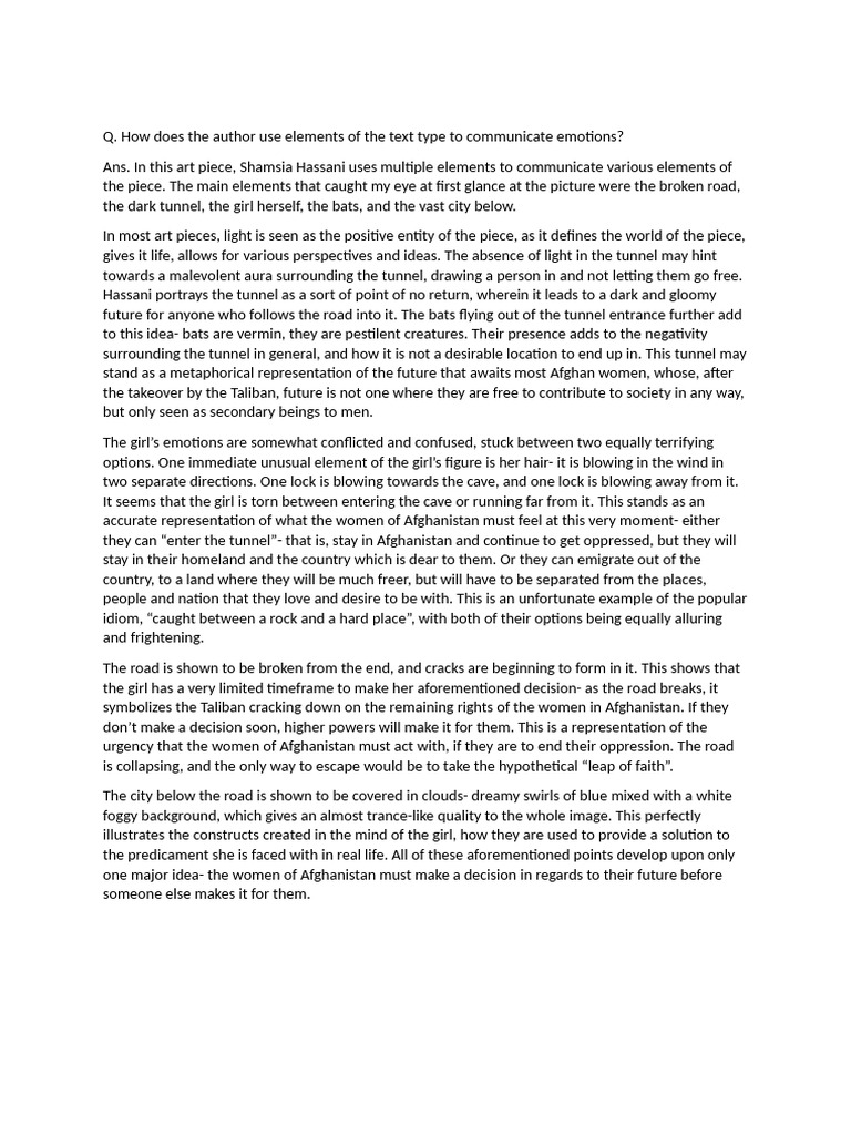 English Essay Answer - Street Art | PDF