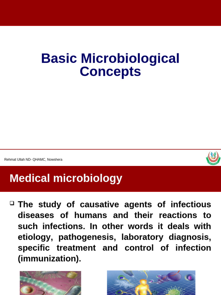 Basic Microbiological Concepts | PDF | Bacteria | Infection