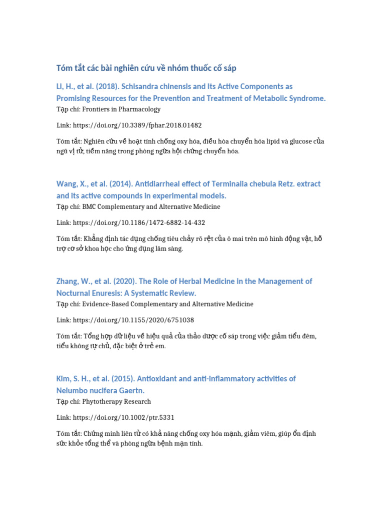 Tomtat Bainghiencuu Nhomthuoccosap | PDF