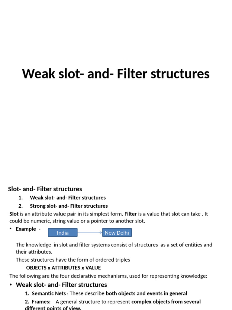 Weak slot- and- Filter structures | PDF | Semantics | First Order Logic