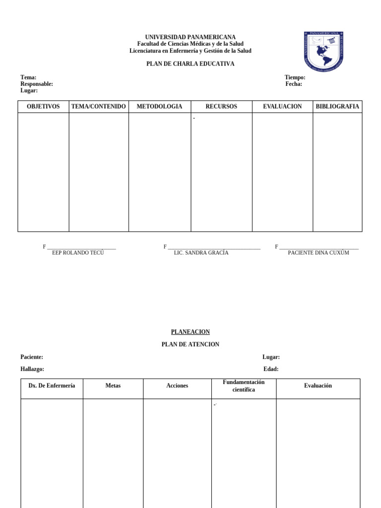 Formato de Plan de Atención y Chala Educ | PDF