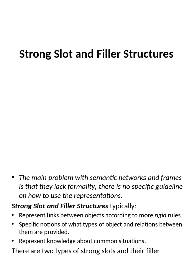 Strong Slot and Filler Structures | PDF | Semantics | Human Communication
