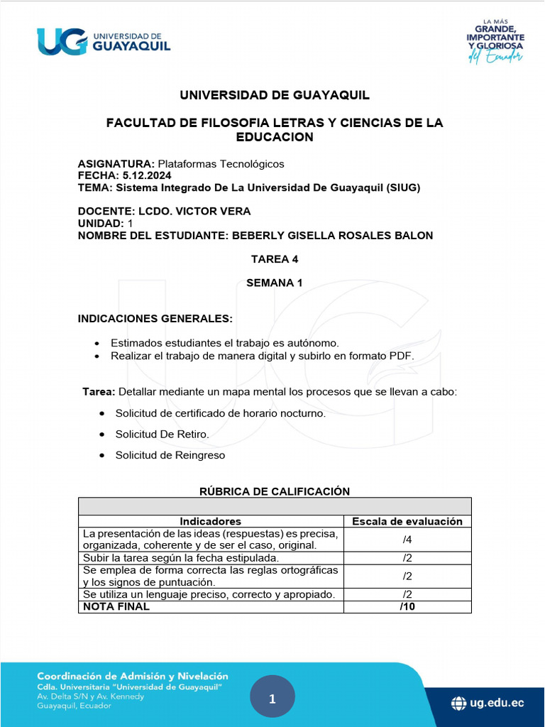 TAREA U1-CLASE 4-S1-Estudiante | PDF