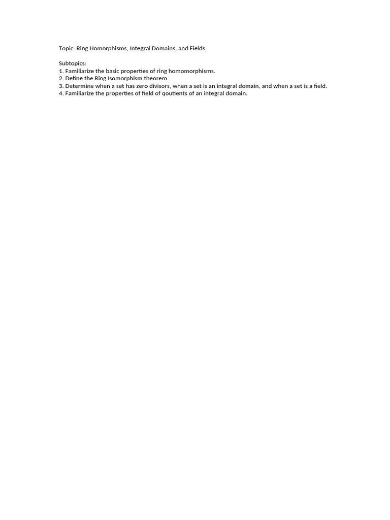 Abstract Algebra | PDF
