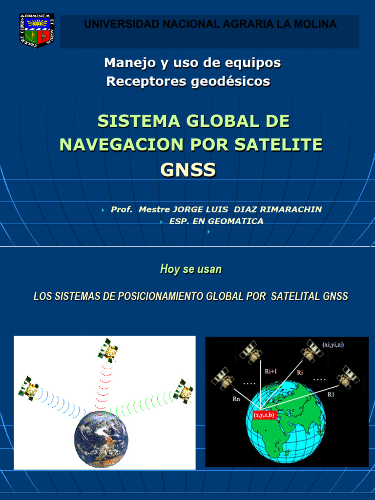 Clase 12 - Posic y Levant GNSS-GPS | PDF | Sistema de Posicionamiento Global | Geodesia