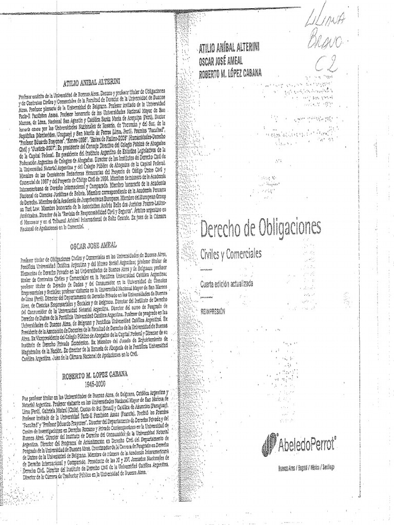Obligaciones Civiles y Comerciales (Alterini) Optimizado | PDF