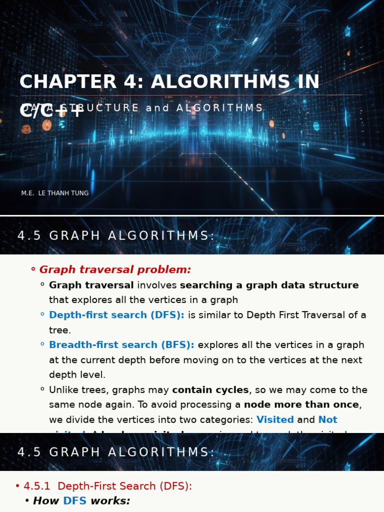 Chapter 4 - Algorithms in C - Graph Algorithms | PDF | Graph Theory | Theoretical Computer Science
