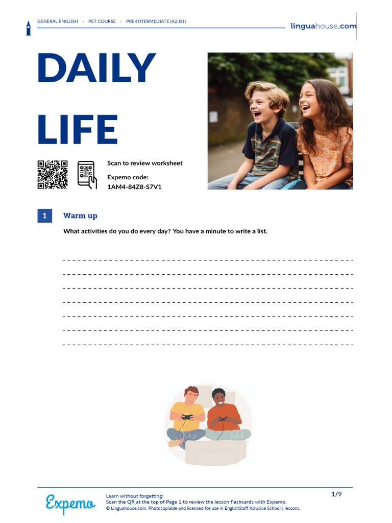 Daily Life British English Teacher | PDF | Vocabulary | Grammar