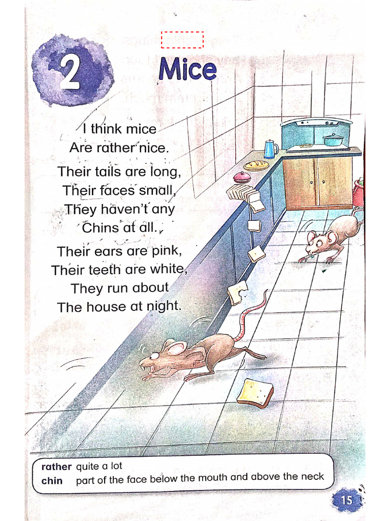 Class 2 → Mice Poem | PDF