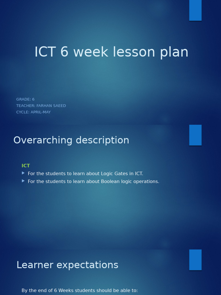 ICT 6 Week Lesson Plan G6 | PDF