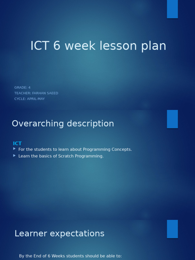 Scratch Programming Plan for Grade 4 | PDF