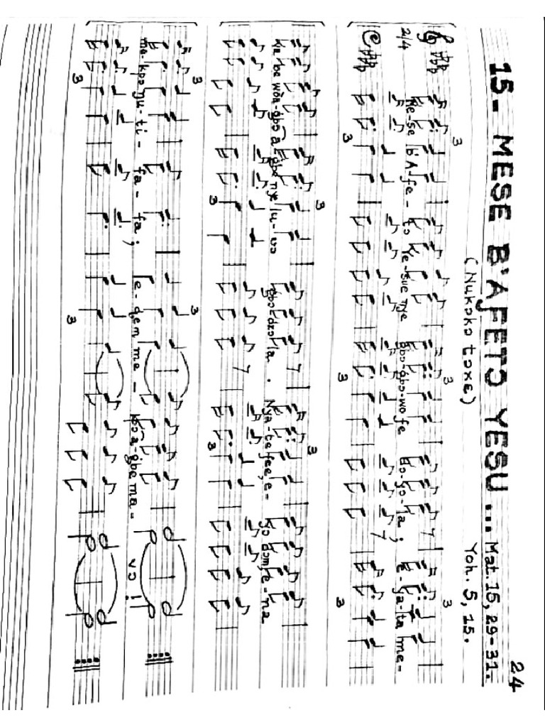 Mese Be Afeto Yesu | PDF