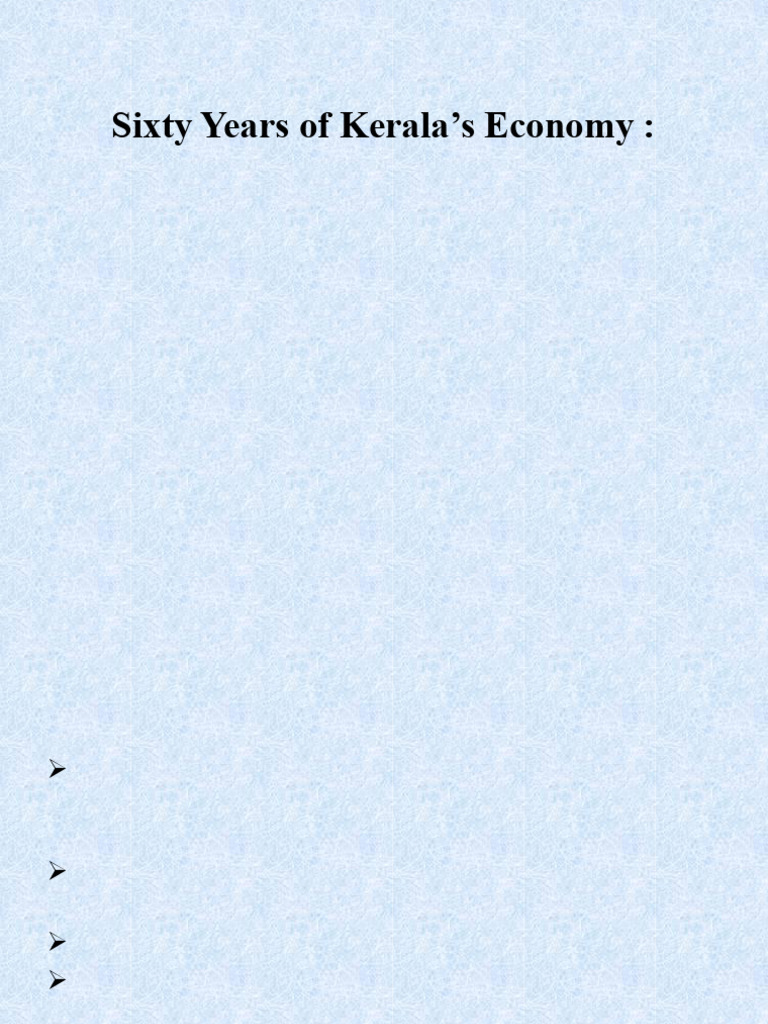 Kerala's Economic Evolution and Challenges | PDF | Unemployment | Recession