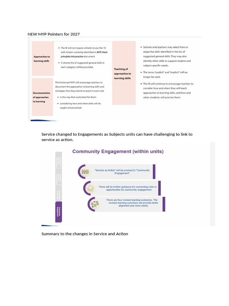 Changes 2027 Implementation | PDF