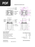 Perhitungan Base Plate Dan Angkur | PDF