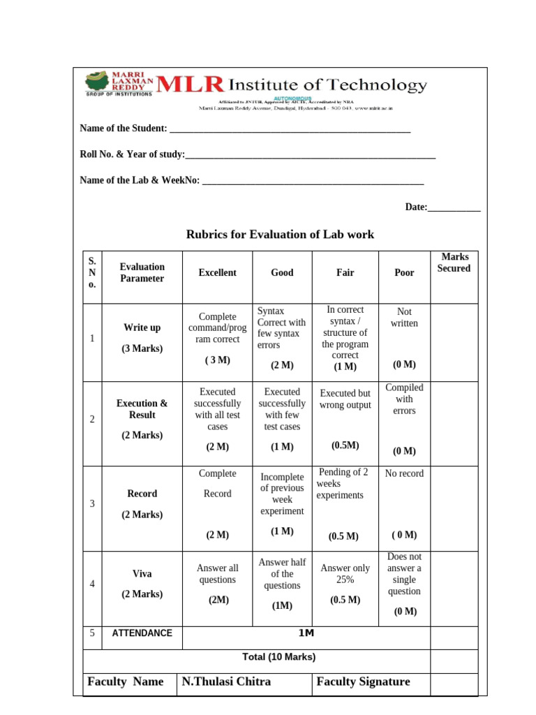 Python Prograamming - Rubrics | PDF | Computer Programming | Software Engineering
