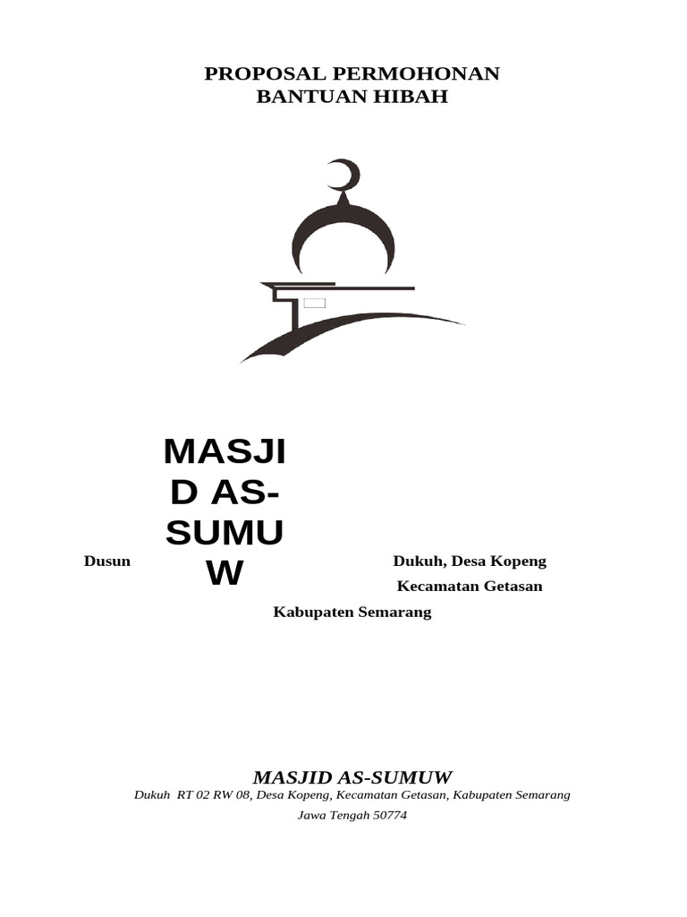 PROPOSAL DANA HIBAH MUSHOLA Ar Rohim | PDF