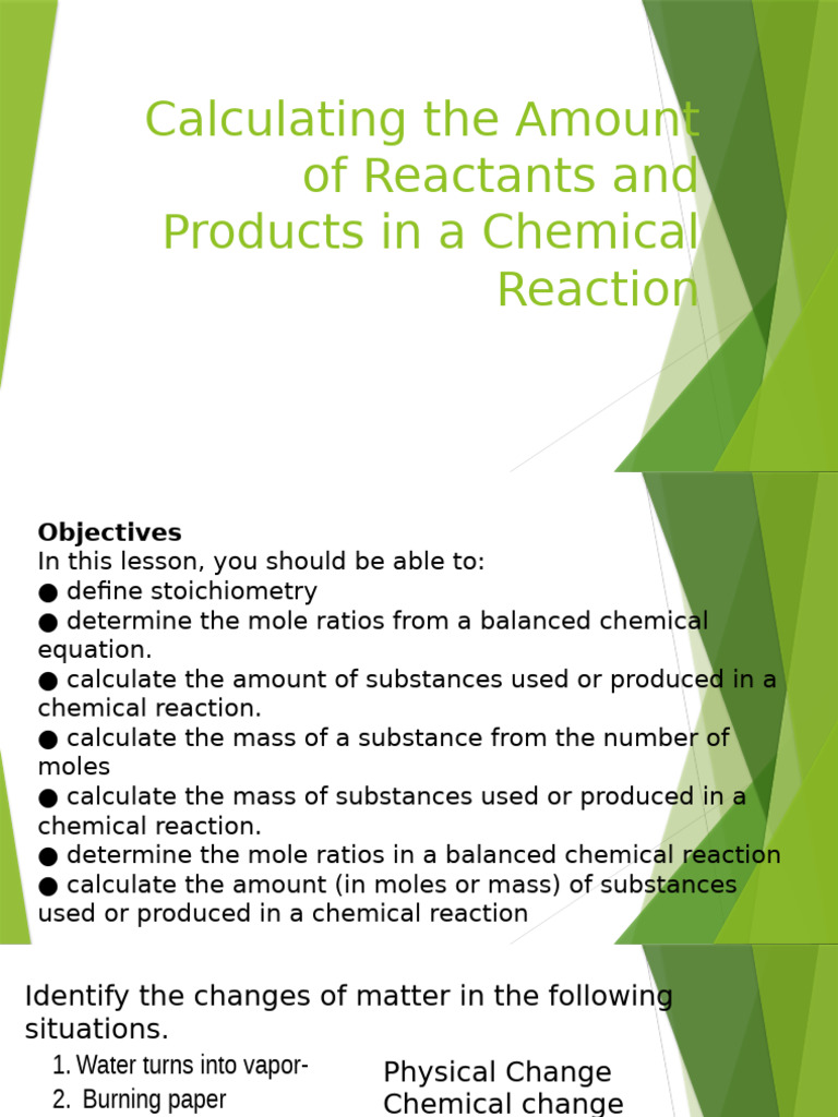 Lesson 2 Stoichiometric Calculations | PDF | Stoichiometry | Mole (Unit)