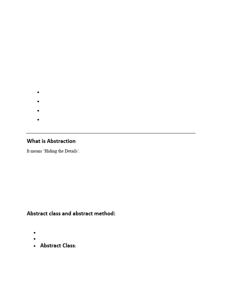 Lesson 8.1 - Abstraction | PDF | Inheritance (Object Oriented Programming) | Class (Computer ...