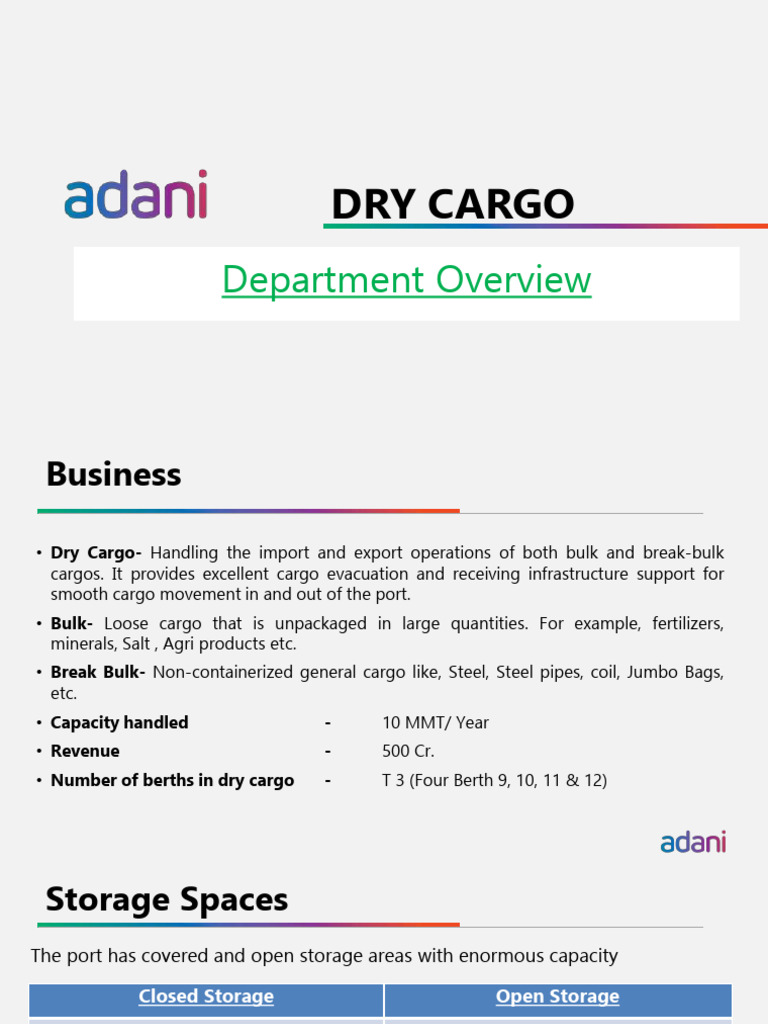 Dry Cargo Operations Overview Verson 3 June 2024 | PDF | Cargo | Fertilizer