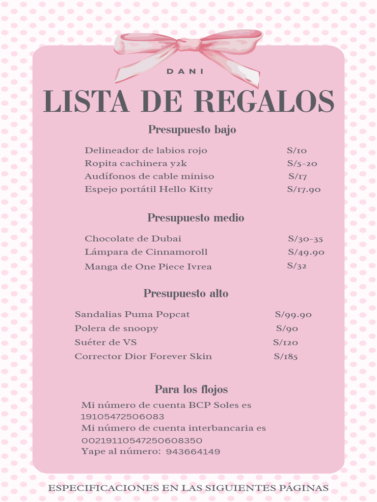 Wish List | PDF