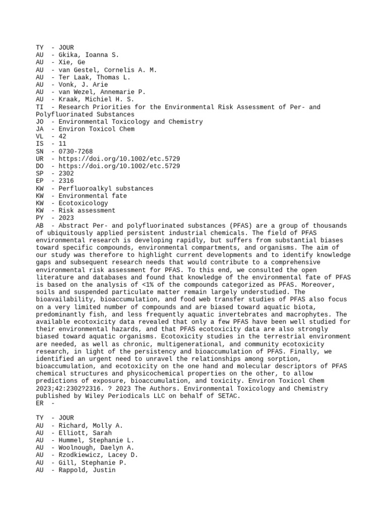 Pericles Exported Citations-2 | PDF | Polychlorinated Biphenyl | Environmental Science