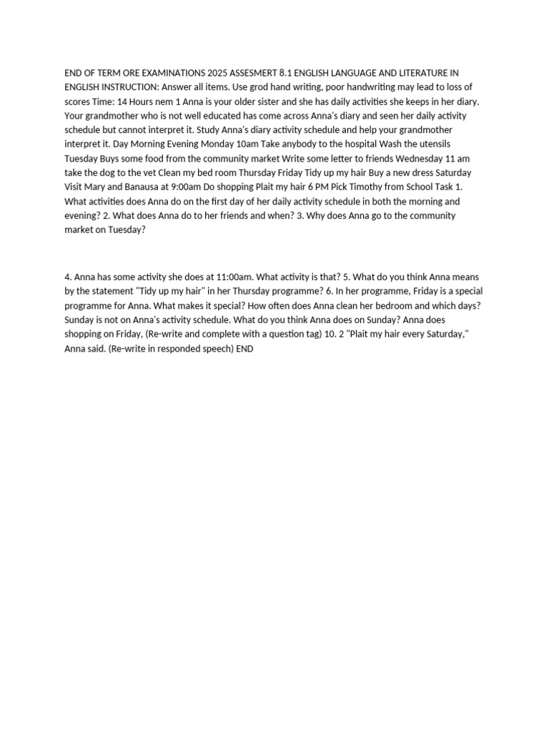 English Langugae s.1 | PDF