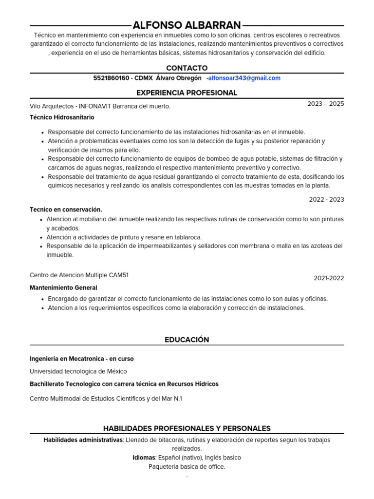 Curriculum Vitae Modelo Harvard Formal Minimalista_20250417_140807_0000 ...