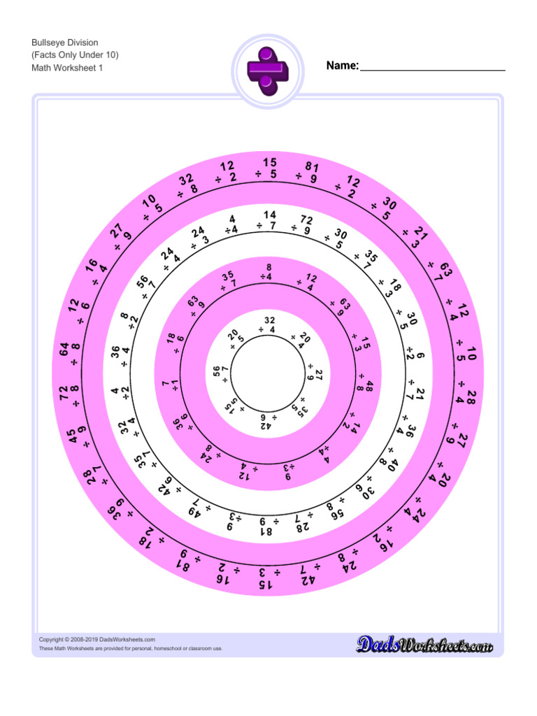 bullseye-division-math-facts-all-v1 | PDF