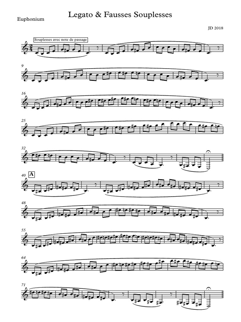 Techniques de jeu pour euphonium | PDF