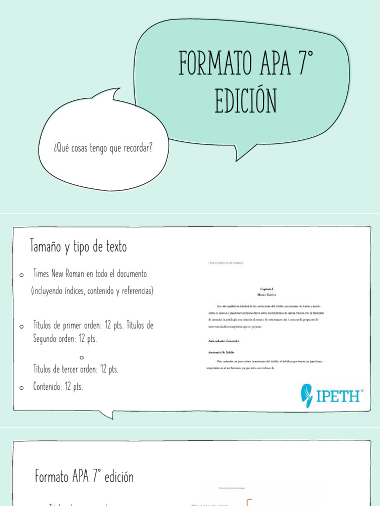 Formato Apa 7 PTT | PDF | Estilo apa