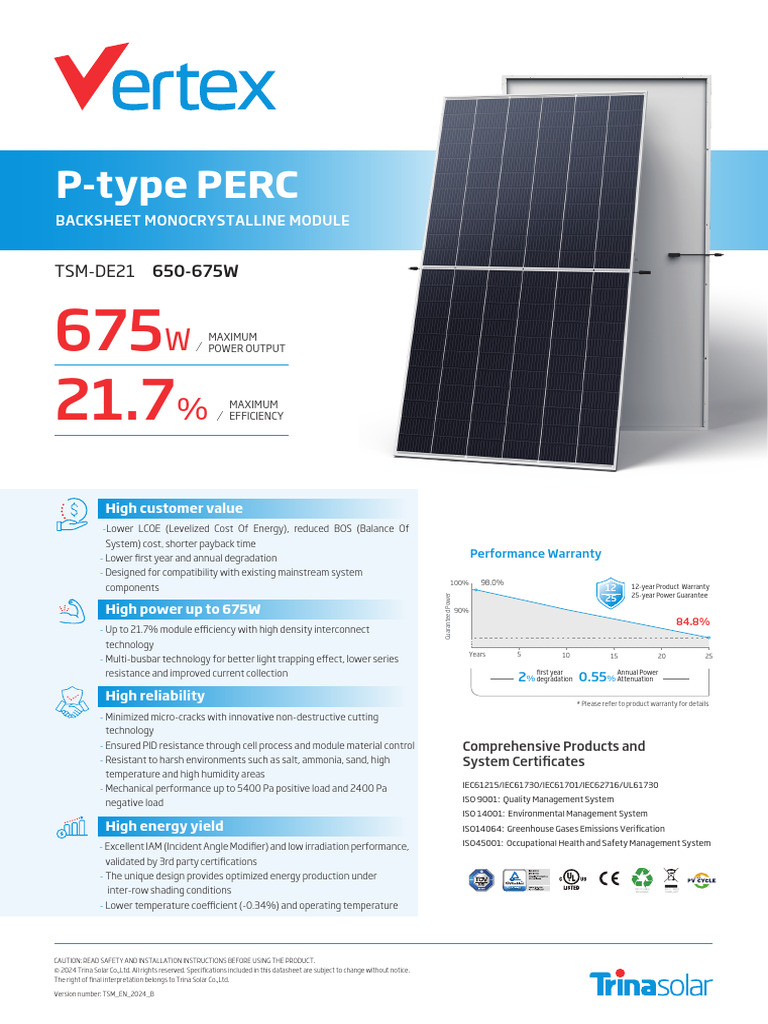 DT M 0012 F Datasheet Vertex De21 en 2024 B | PDF | Photovoltaics ...