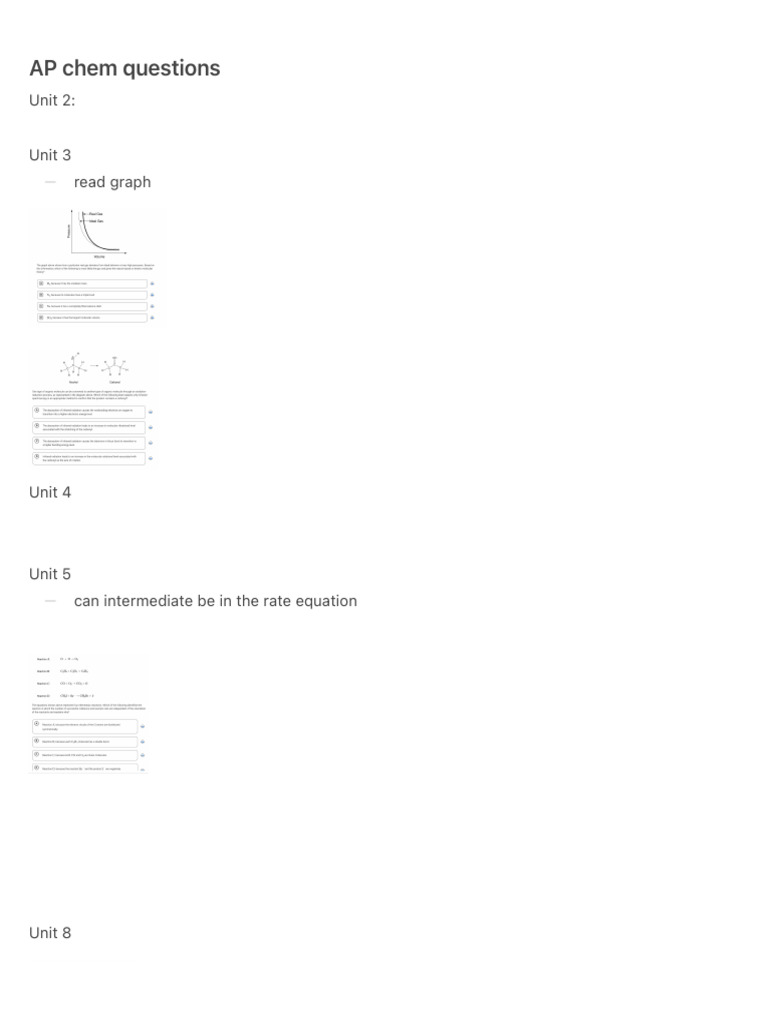 AP chem questions | PDF