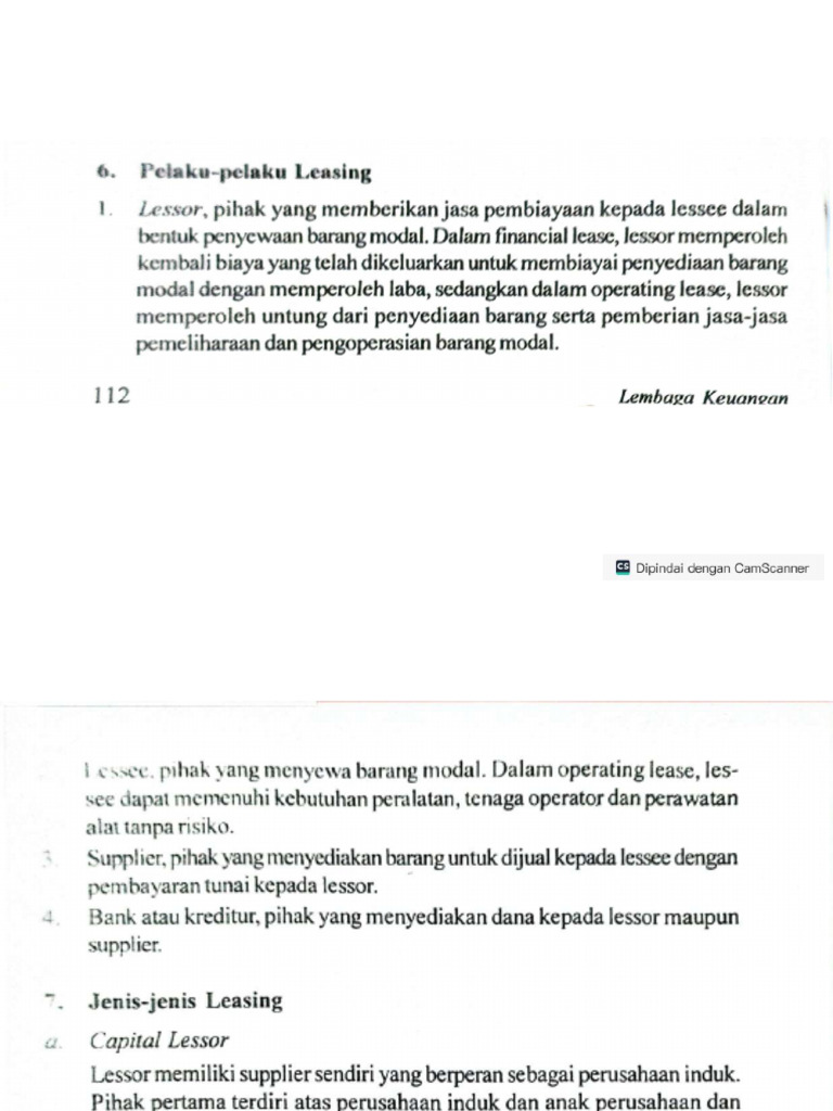 Pert 6 Mekanisme Leasing | PDF