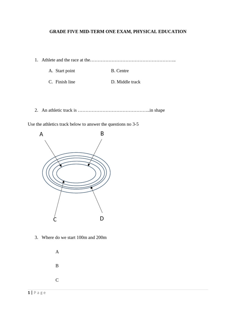 Grade Five Physical Education | PDF