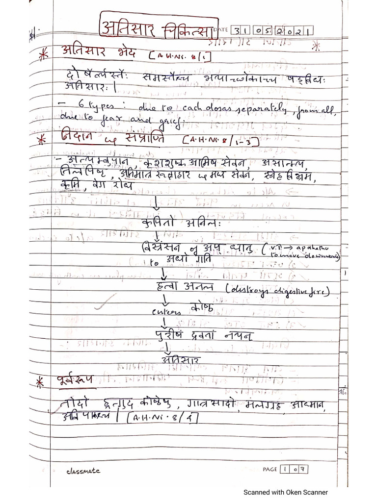 Atisara Notes | PDF