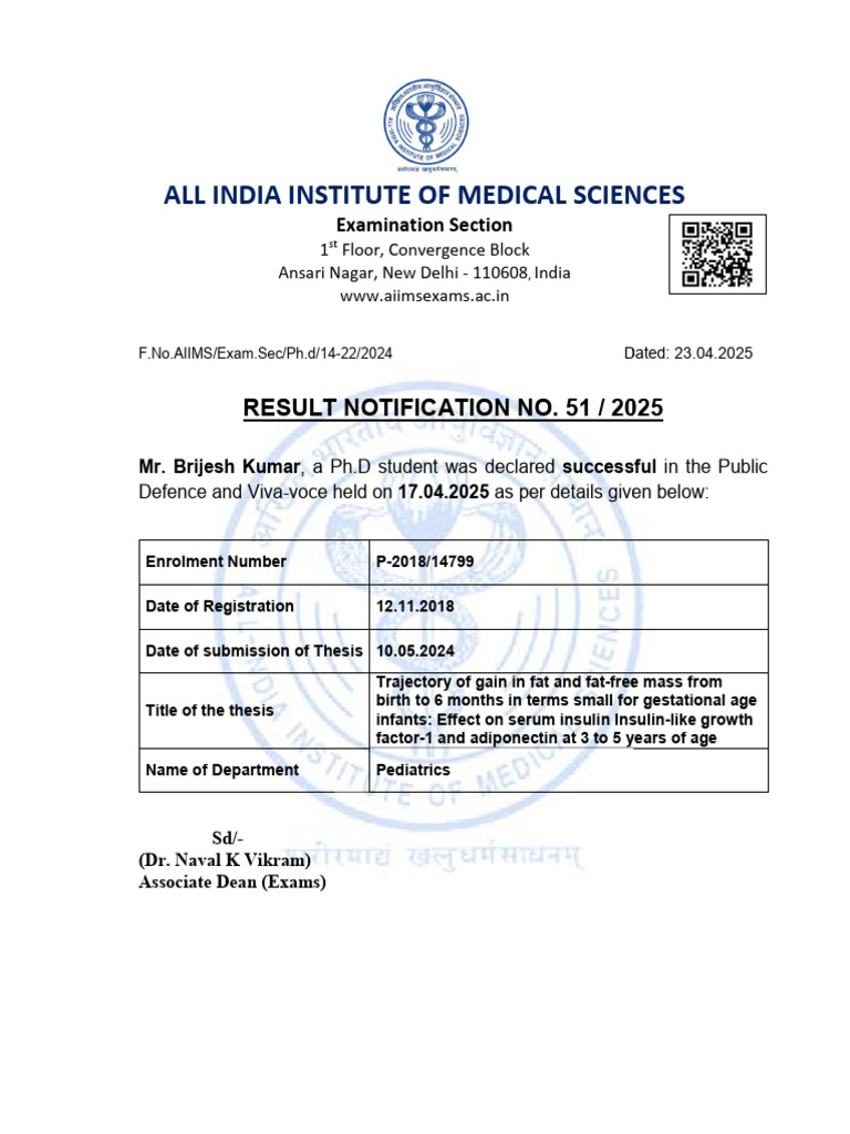 Mr. Brijesh Kumar - Pediatrics | PDF