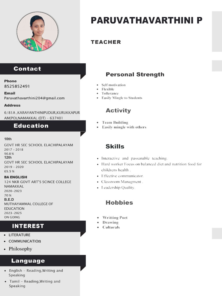 Professional Modern CV Resume (2) .Docx PARU02 | PDF
