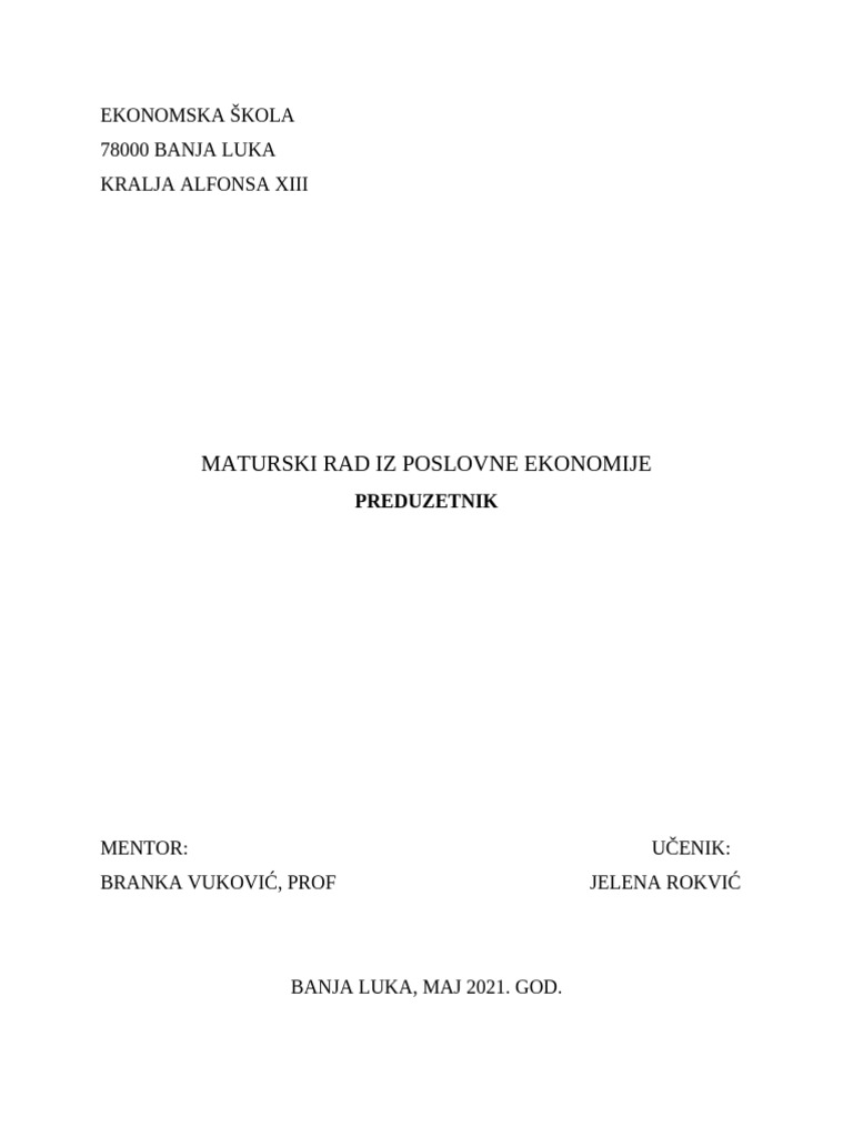 PREDUZETNIK | PDF