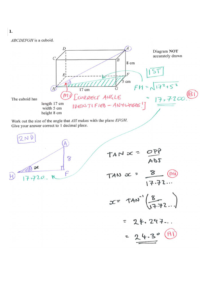 3D Trig Q A | PDF