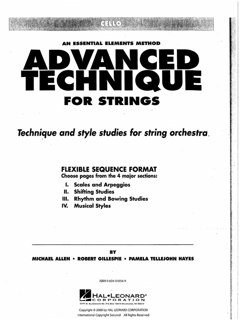 Cello Scales - Advanced Techniques | PDF