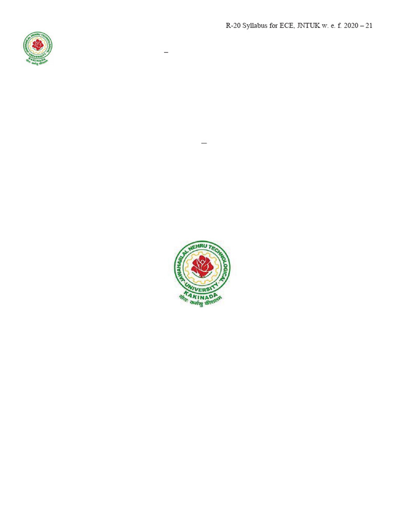 ECE R20 Course Structure 1 6 | PDF | Electronic Engineering | Electronics