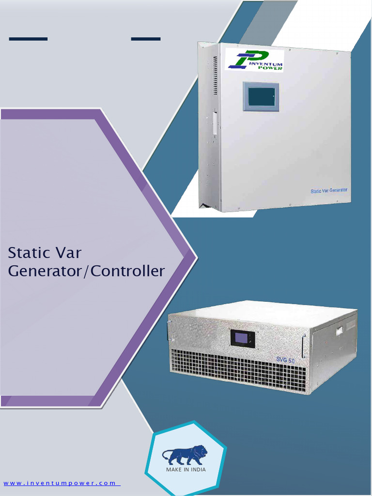 STATIC VAR GENERATOR Catalog Compressed 1 | PDF | Ac Power | Capacitor