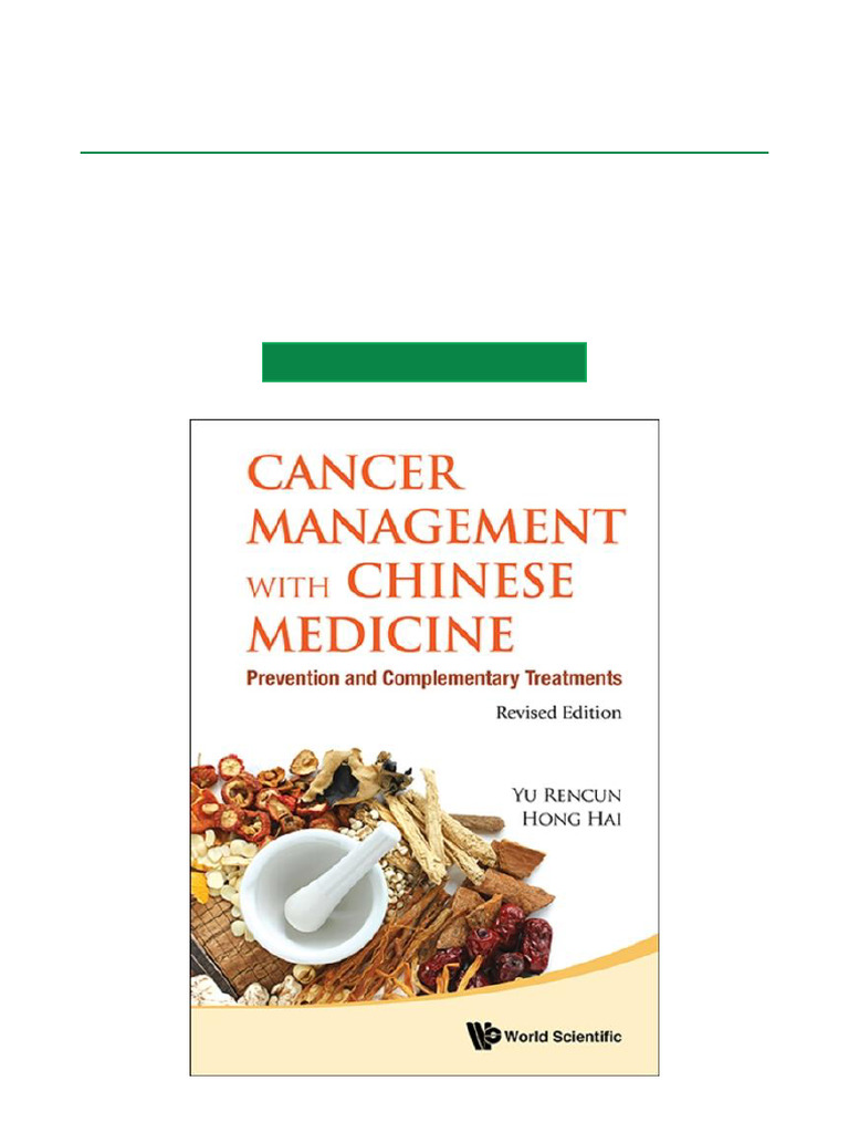 Cancer Management With Chinese Medicine Prevention and Complementary ...
