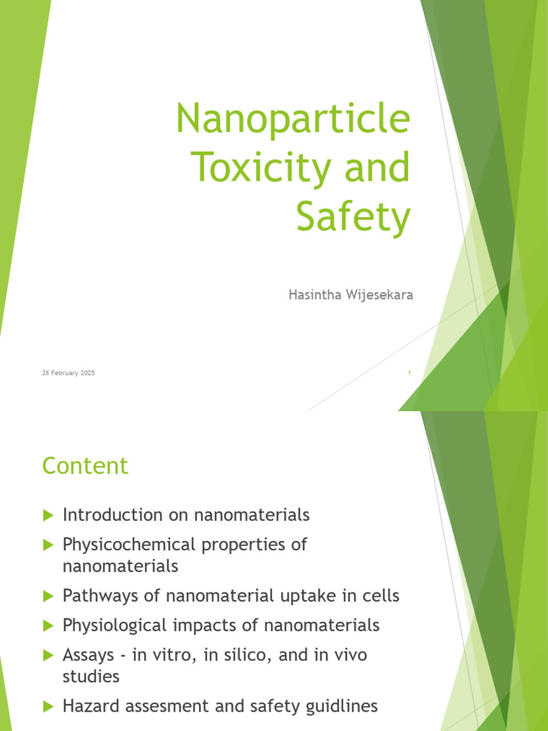 Nanoparticle Toxicity and Safety | PDF | Nanotoxicology | Nanomaterials